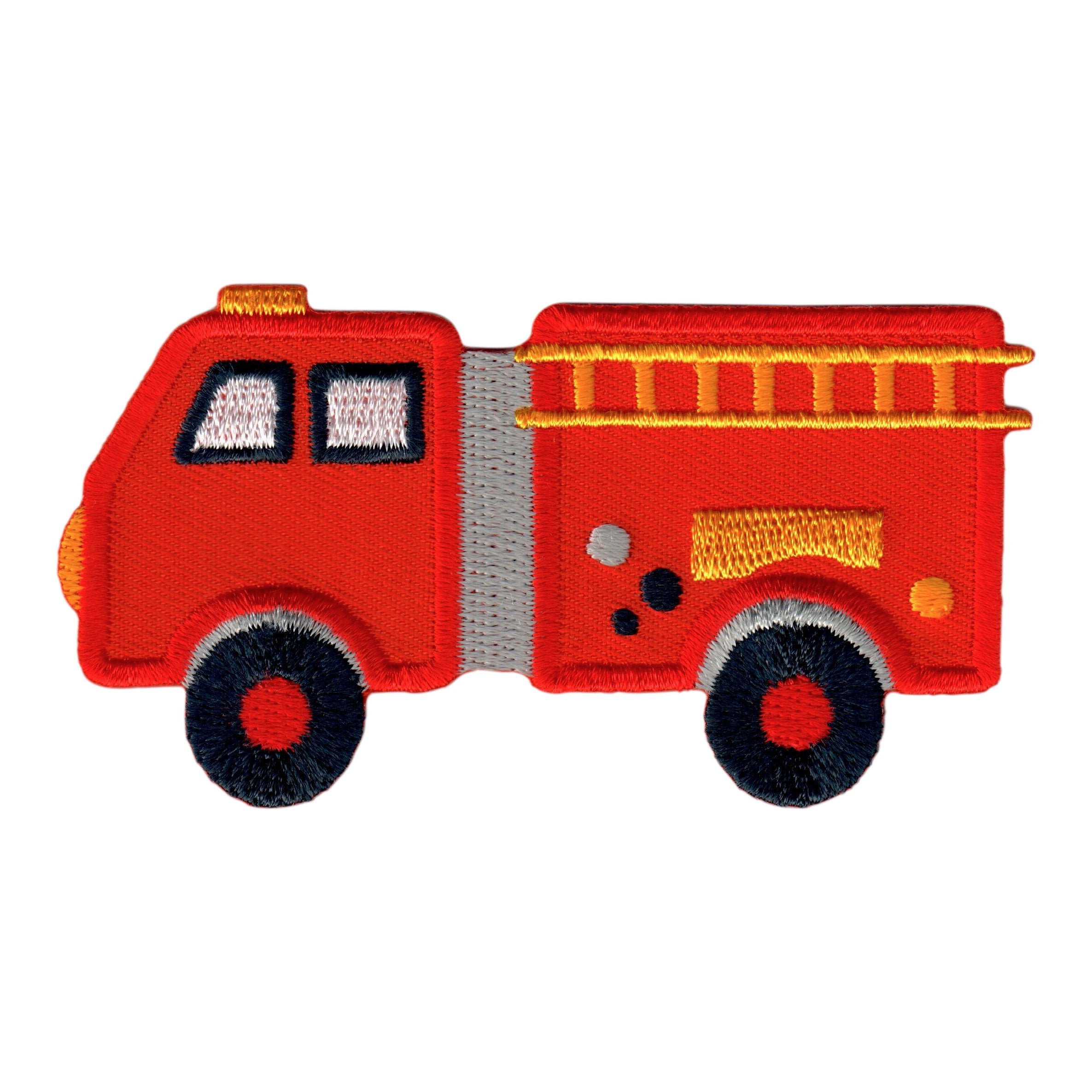 Embellishments Iron On Patch Fire truck- Emergency Set Of 2 SMALL Fire ...