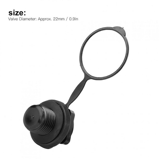 Inflatable Air Valve, 22mm Black Plastic Inflatable Boat Replacement ...