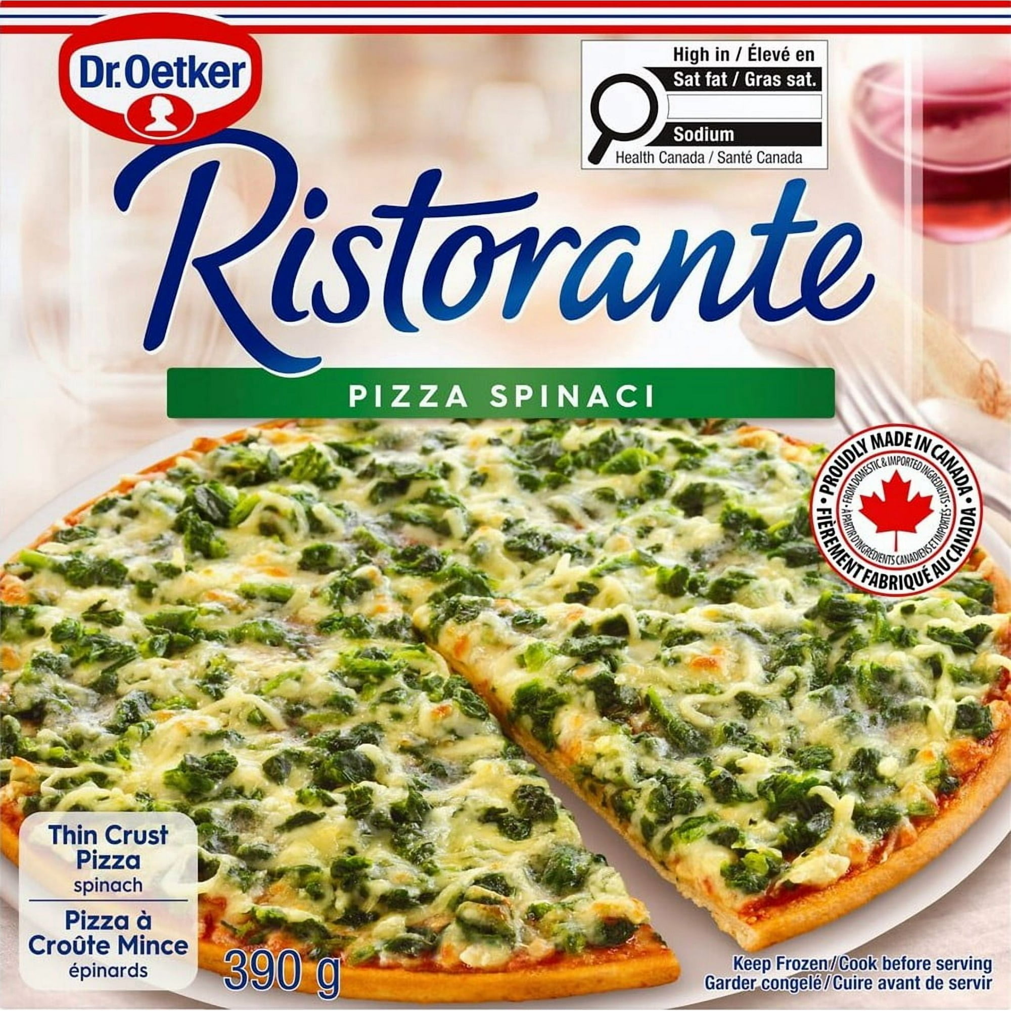 Click here for Dr. Oetker Ristorante Spinach Pizza 390 G prices