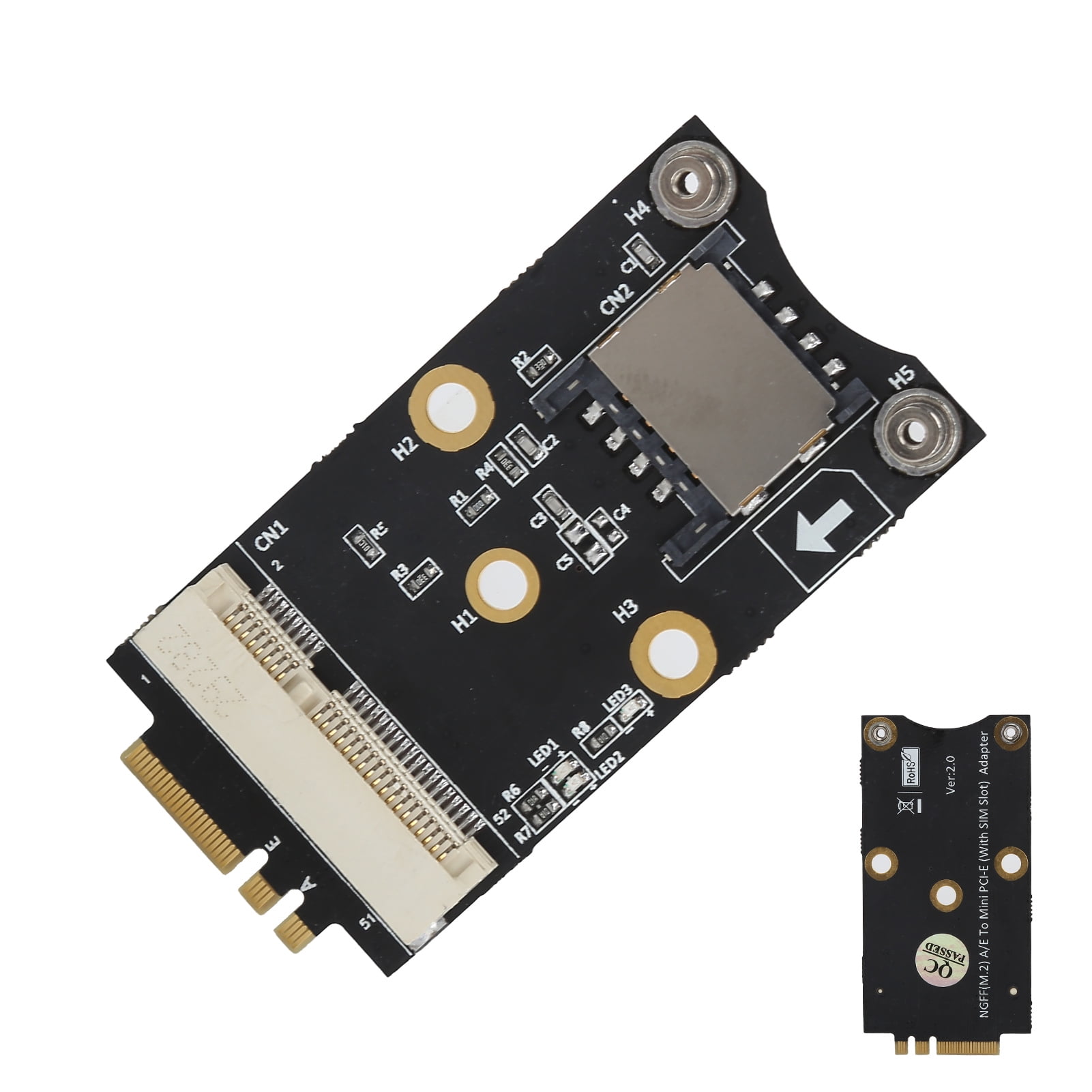 Brrnoo M.2 To Mini PCI‑E Adapter A/E Key 3G 4G WIFI Module With SIM ...