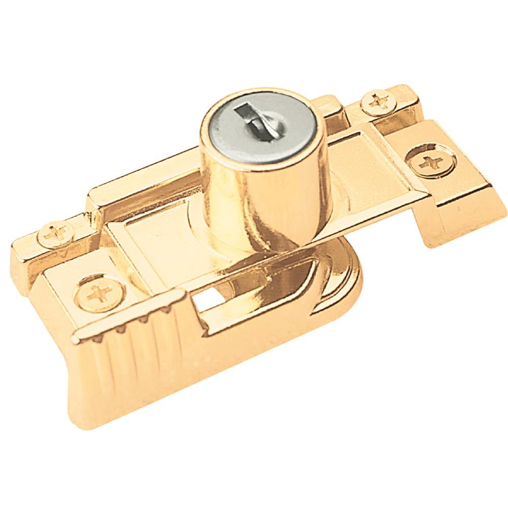 Defender Security U 9932 Diecast Slim-Line Keyed Sash Lock, Brass ...