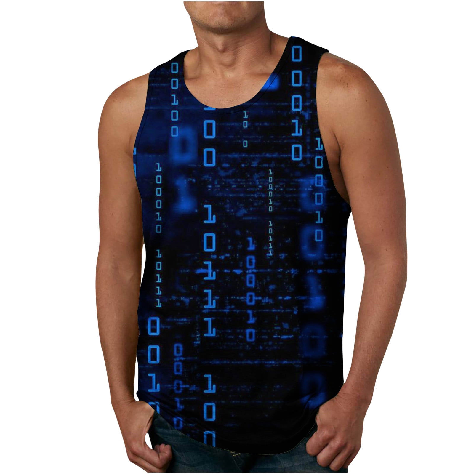 Click here for Lsljs Mens Tank Top New Mens Digital 3d Printing T... prices