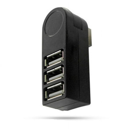 New! Usb2.0 HUB splitter 3 usb HUB rotary expansion dock HUB | Walmart ...