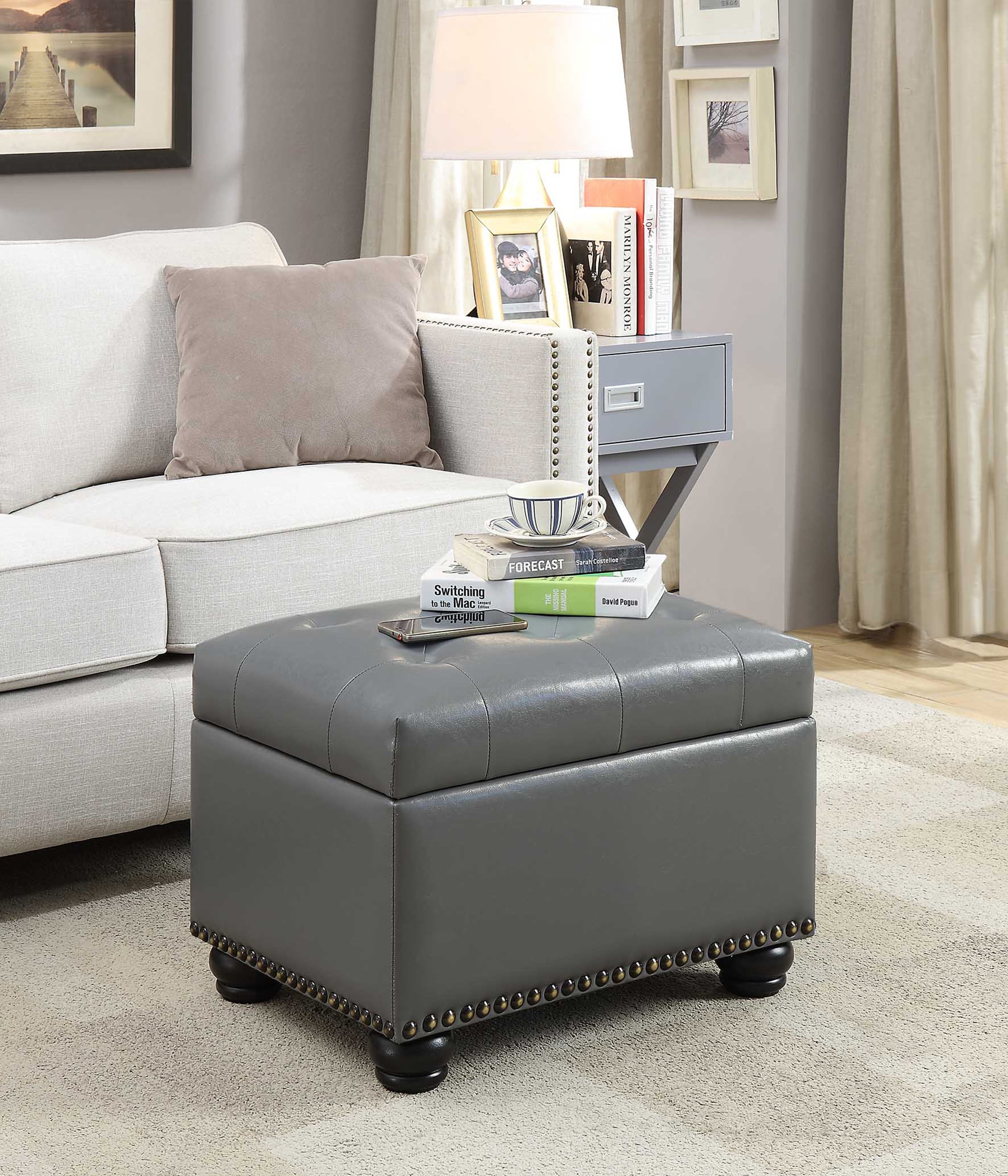 Convenience Concepts Designs4Comfort 5th Avenue Storage Ottoman ...