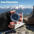 Gadgetime USA Mini Compass 2.4” x 2.4”, Portable Directional Compass for Hiking, Camping ...