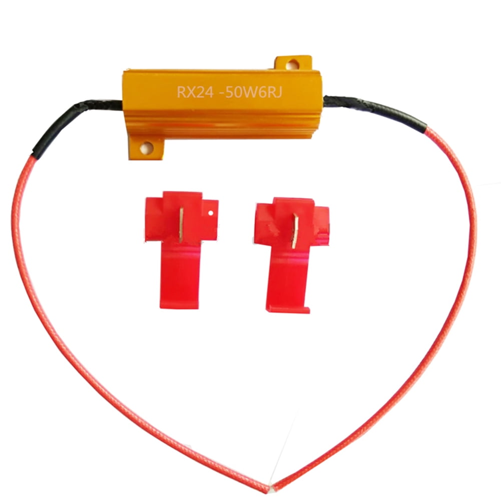 Electronic 4Pcs 50W 6ohm Load Resistors Fix LED Bulb Fast Hyper Flash ...