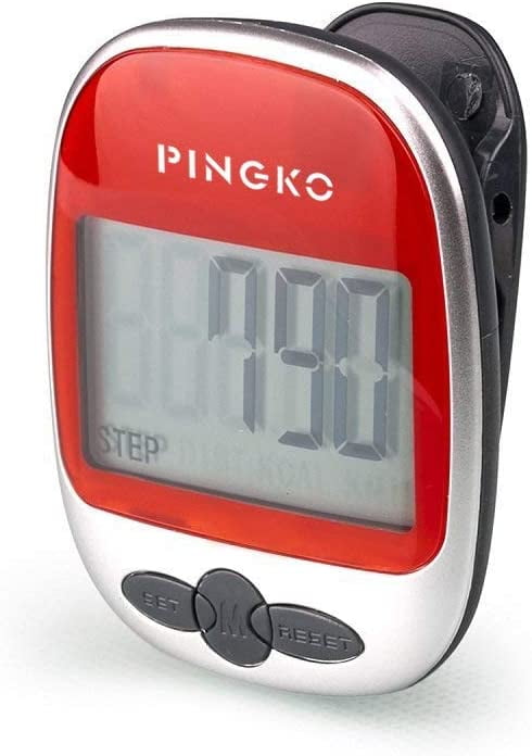 PINGKO Best Pedometer for Walking Accurately Track Steps Multi-Function ...