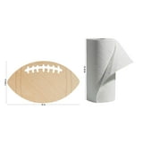 Wooden Football Cutouts 13-inch, Pack of 3 Unfinished Football Signs ...