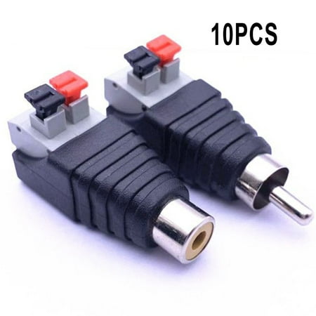 Rca Male Female Power Supply for Cctv Camera Push Fit Adapter Plug ...