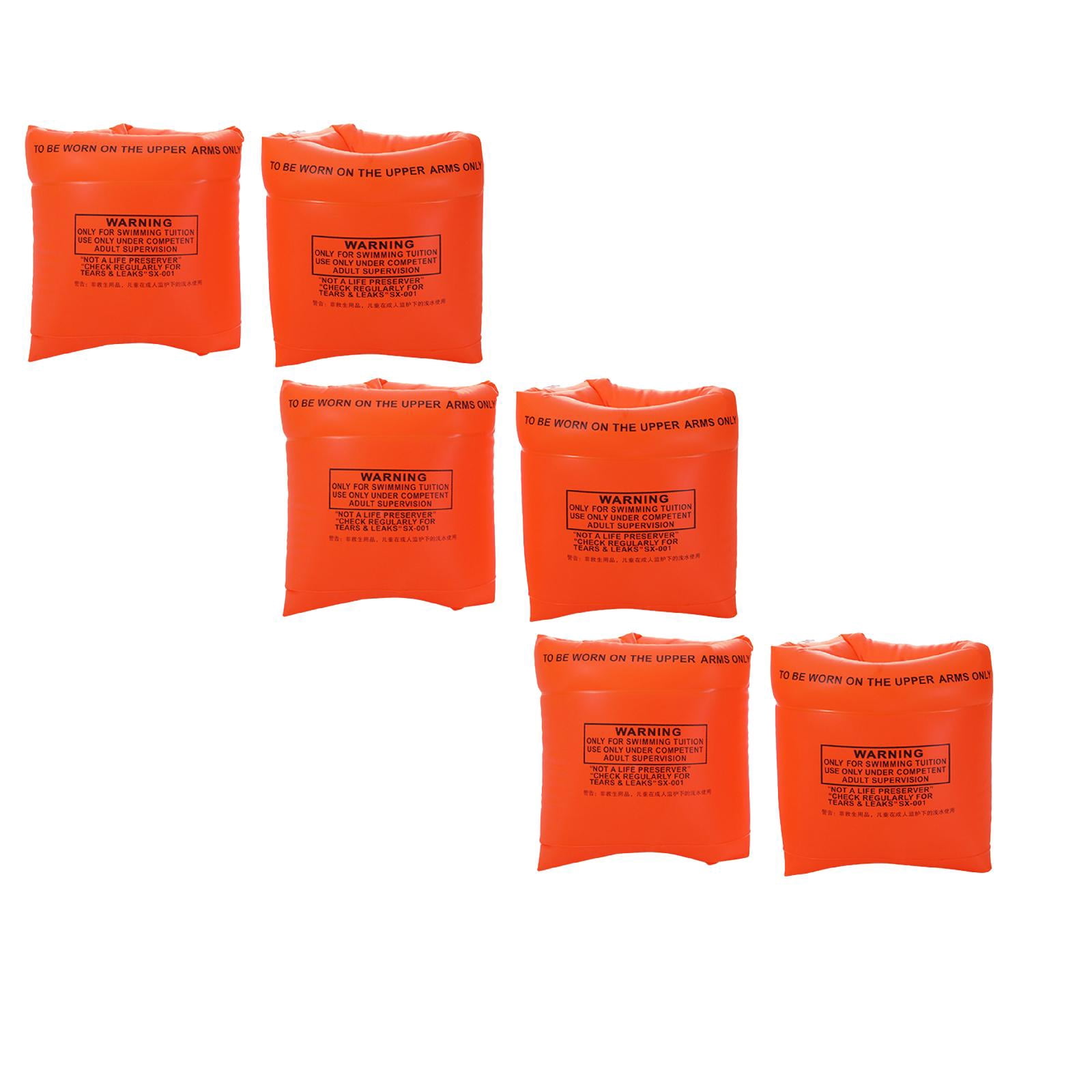 Inflatable Arm Floaties for Kids and Adults, Thick PVC Swim Arm Bands ...