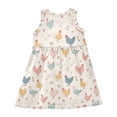 Dress Daisy Chicken Sleeveless Dress for Hem A-Line Casual Sundress ...