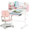 Ergonomic Height Adjustable Kids Study Desk and Chair Sets Children ...