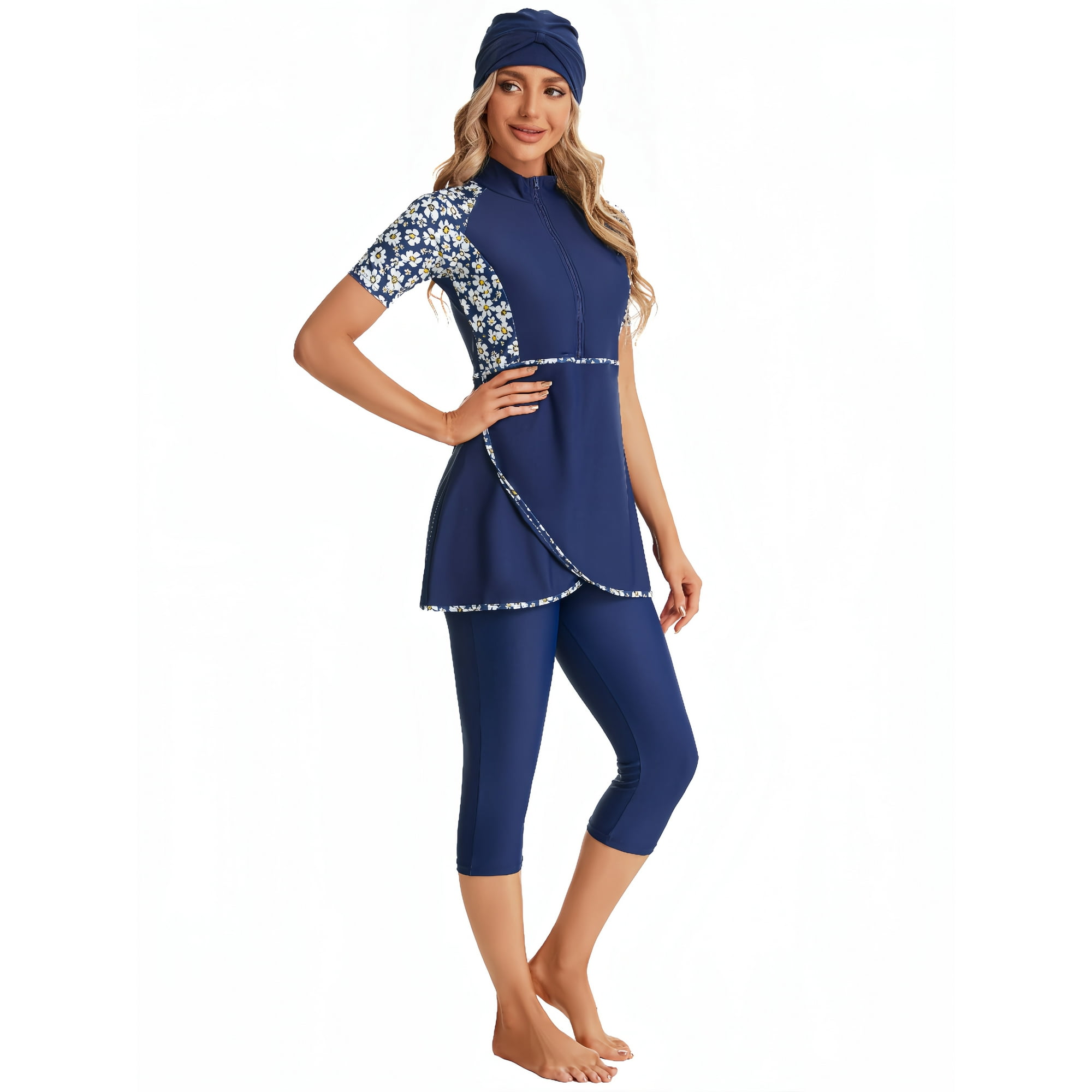 Click here for Kxcfcys Modest Short Sleeve Muslim Swimsuit Burkin... prices