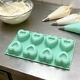 Heart Silicone Molds 8-Cavity Heart Shaped Molds for Chocolate,Candy ...