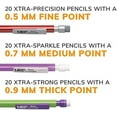 BIC Xtra-Strong Thick Lead Mechanical Pencil, With Colorful Barrel Thick Point (0.9mm), 60-Count ...