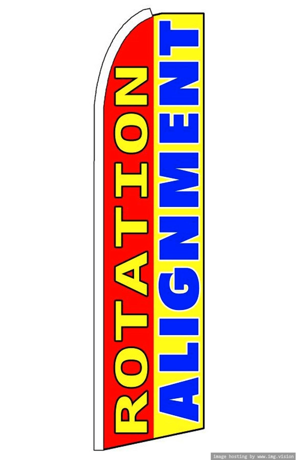 OnPoint Wares Super Rotation Alignment Advertising Flag | 11.5ft x 3 ...