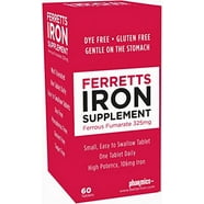 Ferrous Fumarate Iron Supplement Tablets OTC18201, 324mg Elemental Iron ...