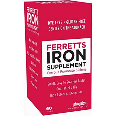 Ferrous Fumarate Iron Supplement Tablets OTC18201, 324mg Elemental Iron ...