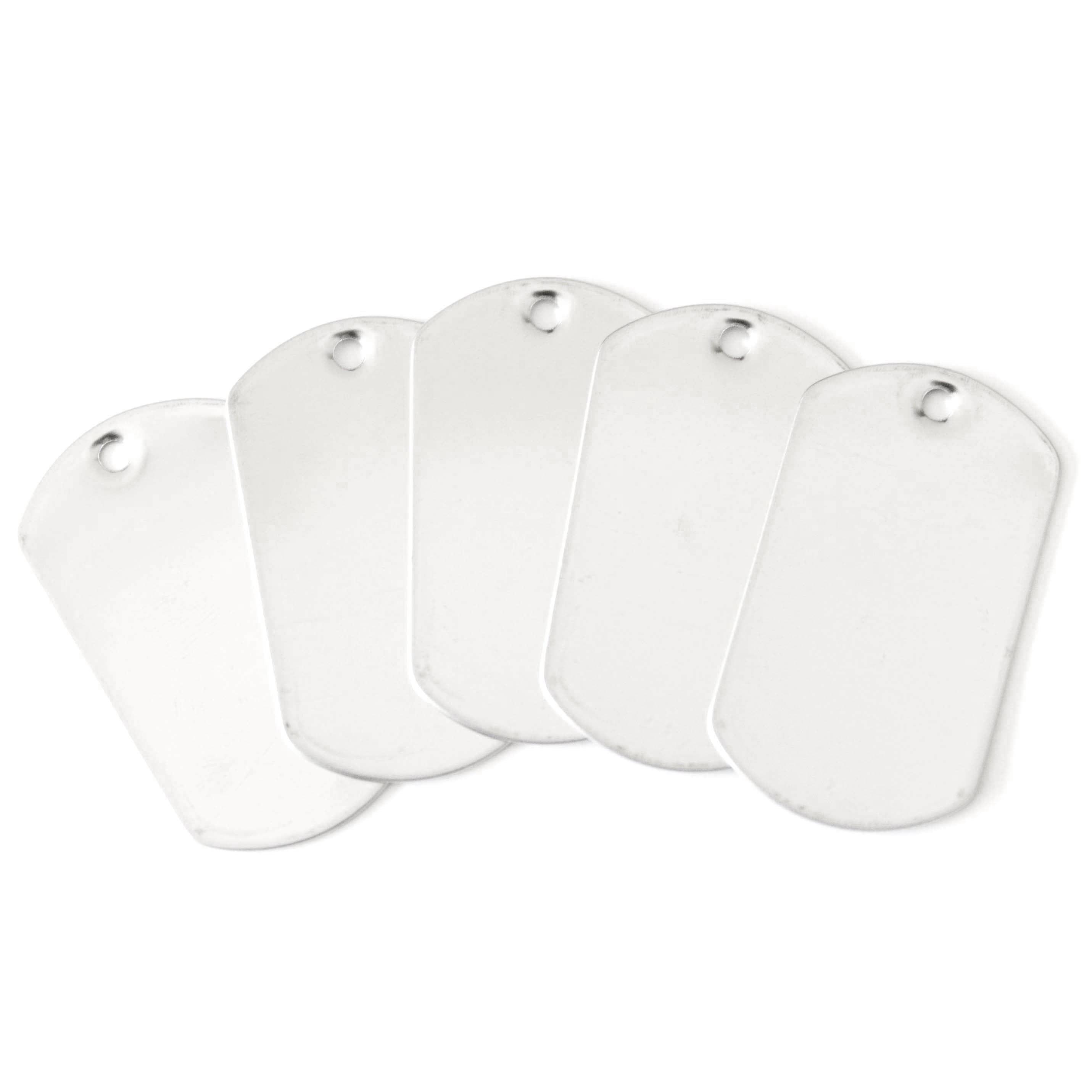 Pack 100 pcs Matte Stainless Steel Military spec Dog Tags by OnDepot ...