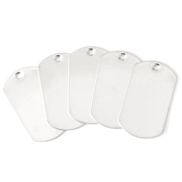 Pack 100 pcs Matte Stainless Steel Military spec Dog Tags by OnDepot ...