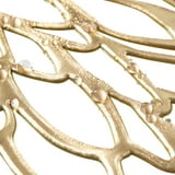 Free Shipping! Juvale Gold Vinyl Round Leaf Placemats Set of 10 14.4 ...