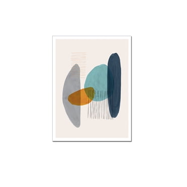 cuadro decorativo trazo abstracto blue lienzo by suma 1 pieza 60 X 60 ...