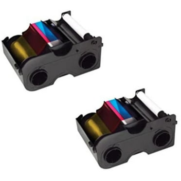 Fargo 45000 YMCKO Ribbon and DuraClean DC 86177 Cleaning Kit for Fargo ...