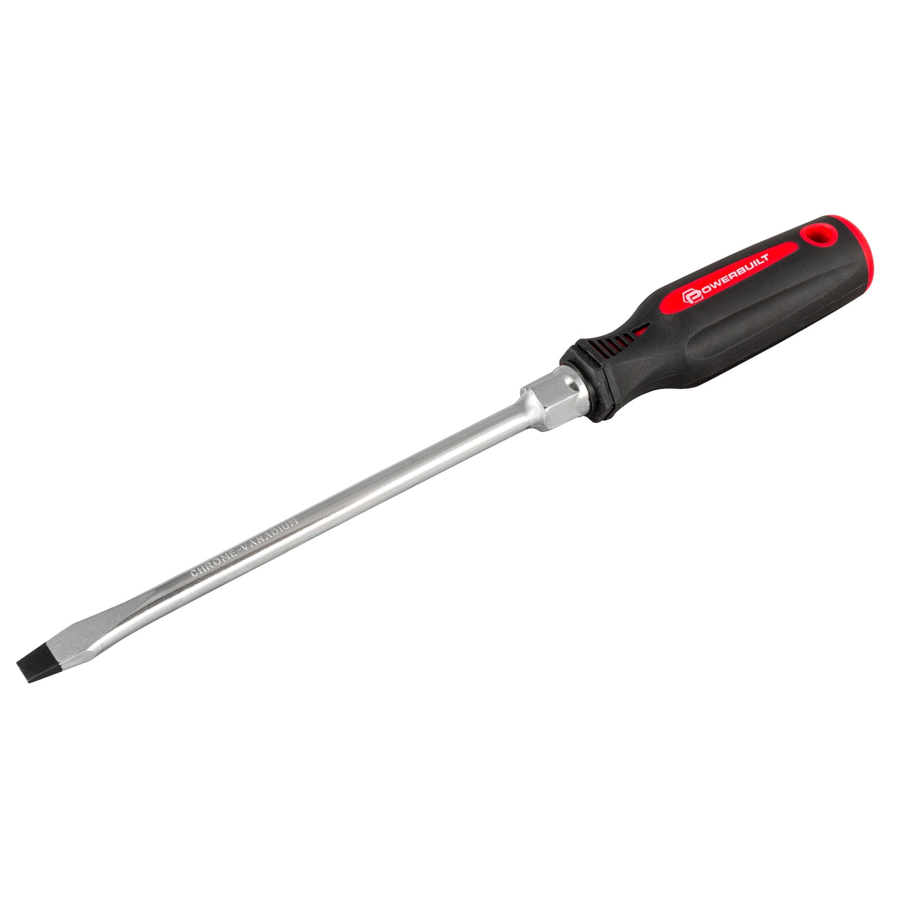Powerbuilt 3/8 Inch Slotted Screwdriver with Double Injection Handle ...
