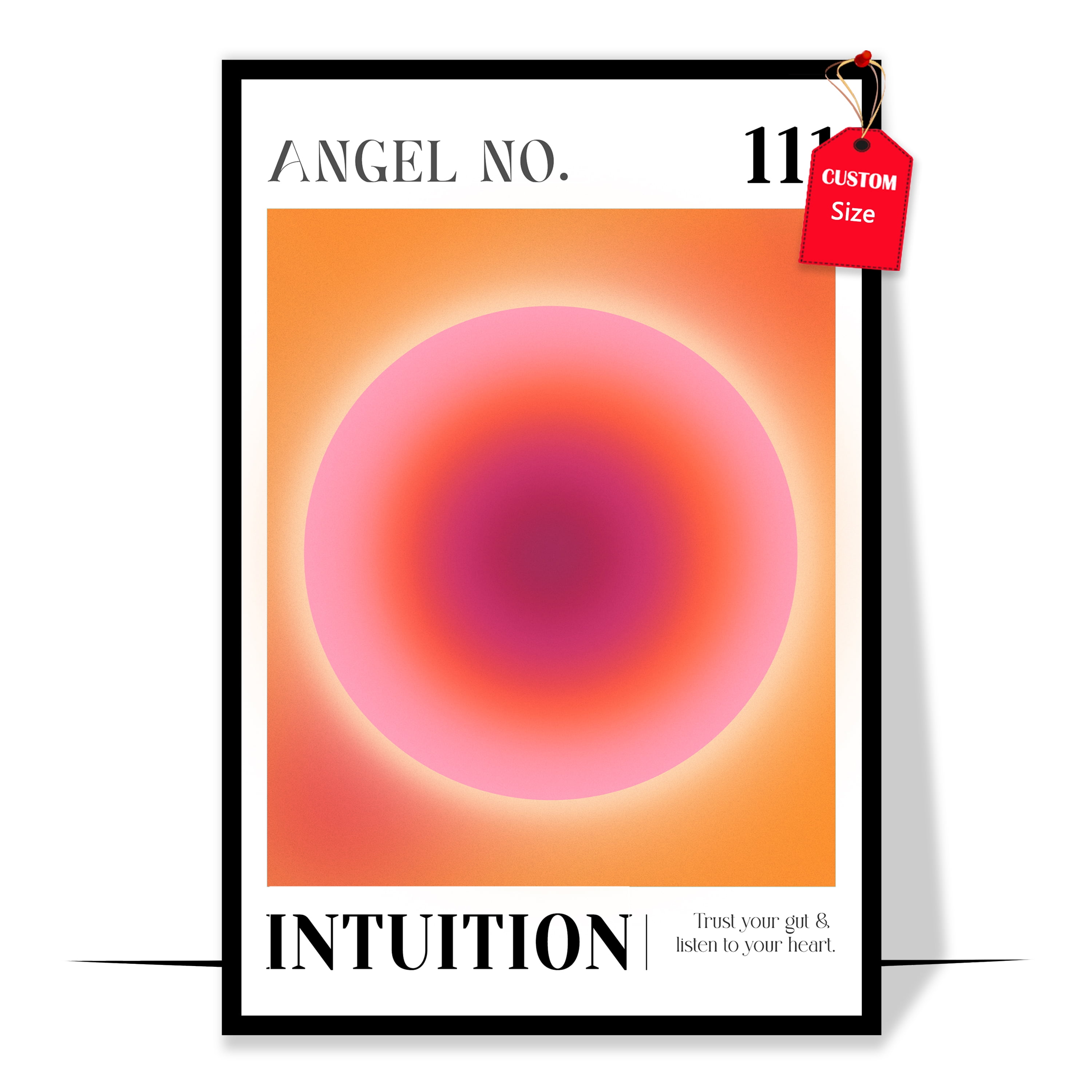 LOLUIS Angel Number Poster, Angel Number Aura Poster, Aesthetic Angel ...