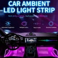Car Foot Ambient Light One Tow Four LED Light Seven Colors Remote ...