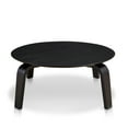 Omax Decor Mod Round Shape Mid-Century Wood Coffee Table in Black ...