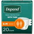 (3 pack) Depend Protection with Tabs Incontinence Underwear, Adult ...