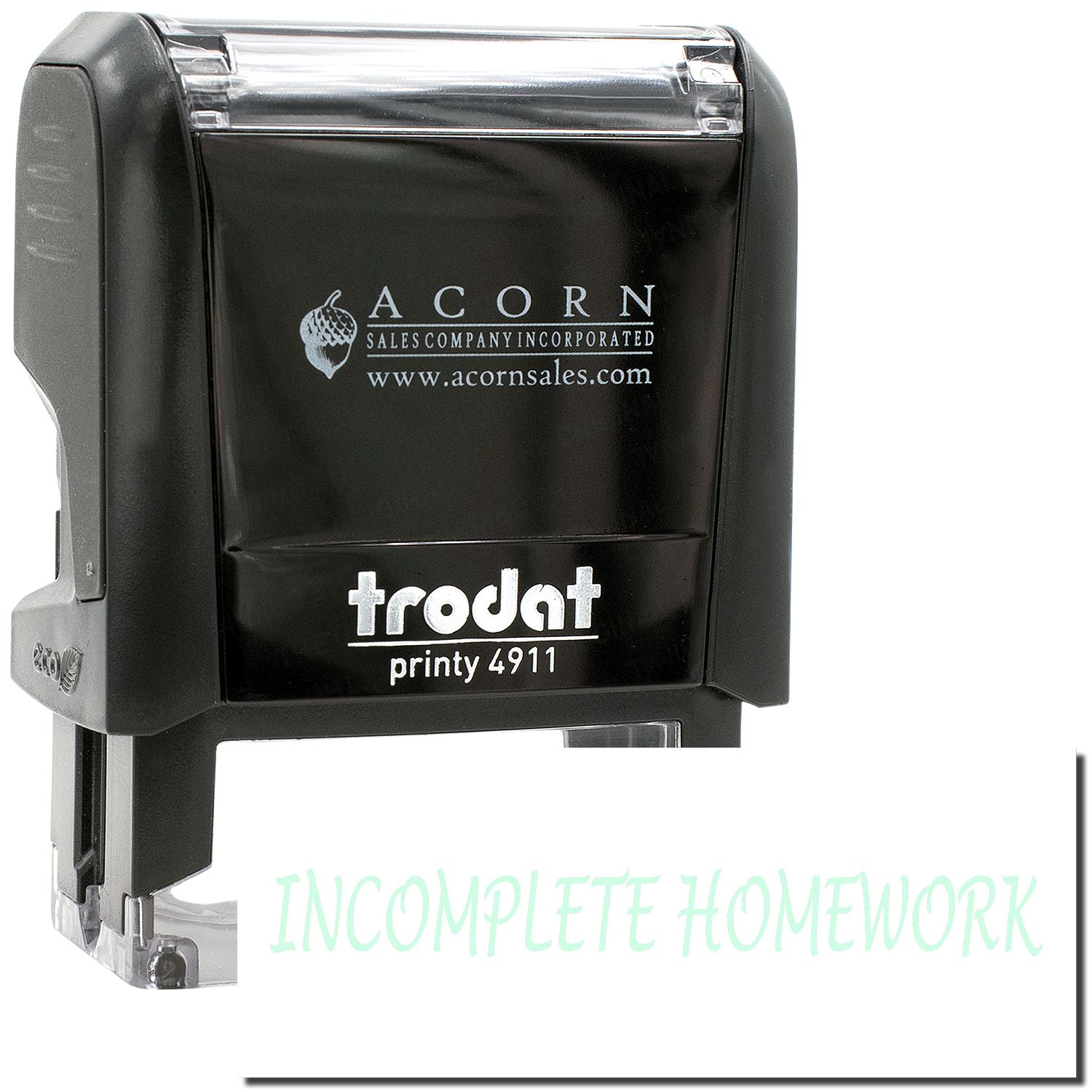 Self-Inking Incomplete Homework Stamp, Trodat Printy 4911, Press and ...