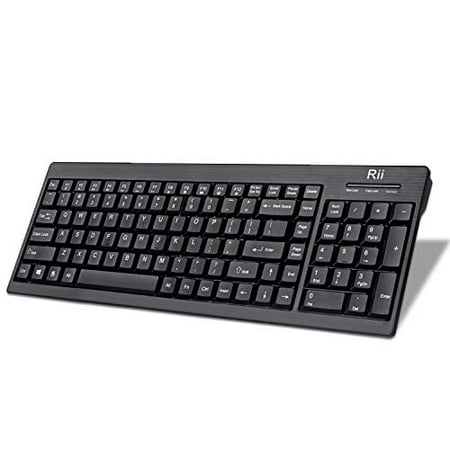 Rii RK901 Wireless Keyboard,Ultra-Slim Full Size 2.4G Wireless Keyboard ...