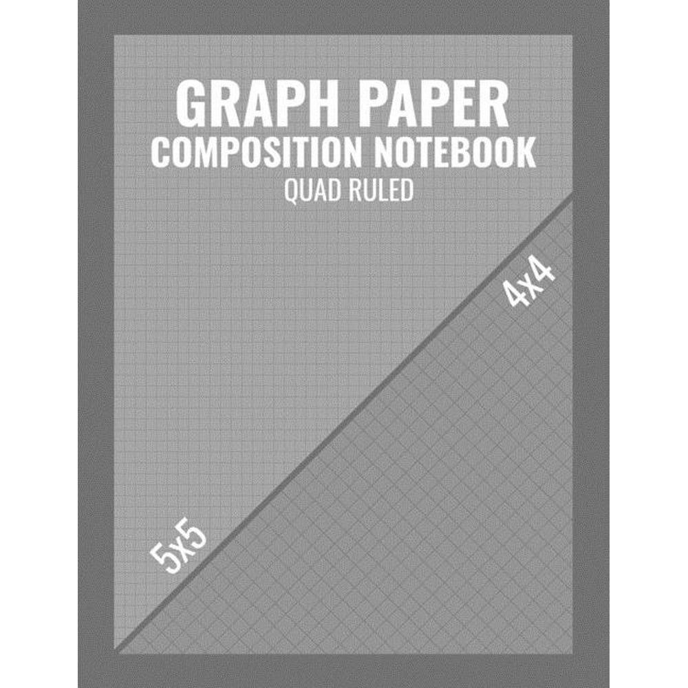Graph Paper Composition Notebook Quad Ruled Graphing Coordinate Grid