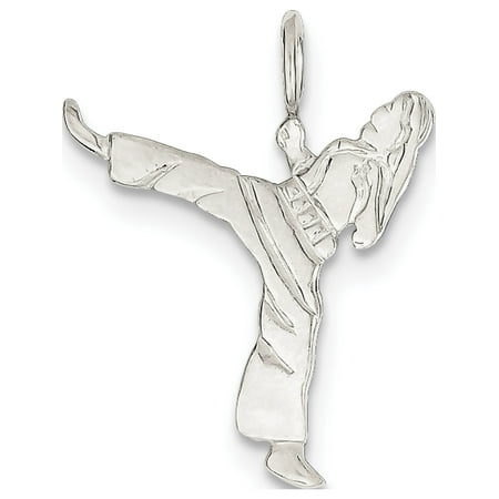 925 Sterling Silver Karate (22x28mm) Pendant / Charm | Walmart Canada