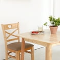 "Livinia Aslan 29.5"" Wooden Dining Table, Square Malaysian Oak, Mid ...
