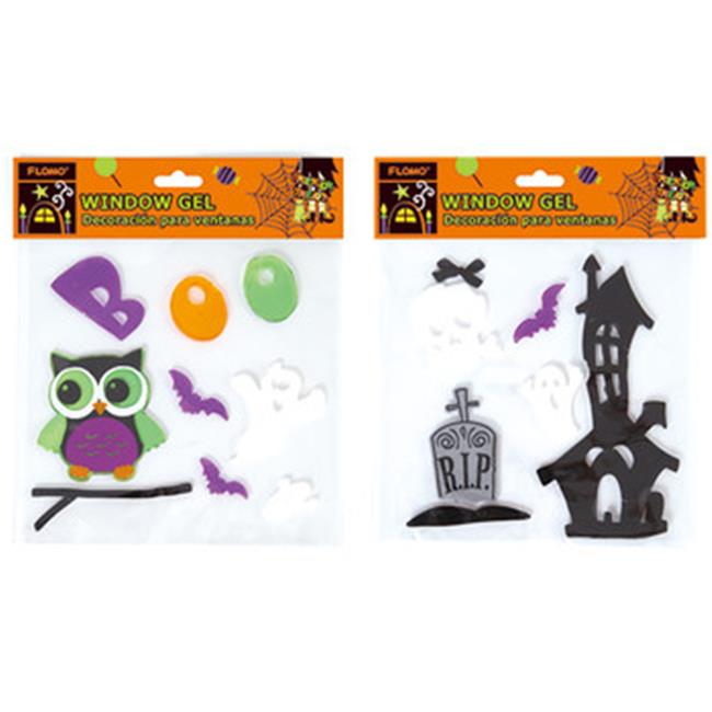 Flomo 1997162 Halloween Printed Removable Window Gels - Case of 72 ...