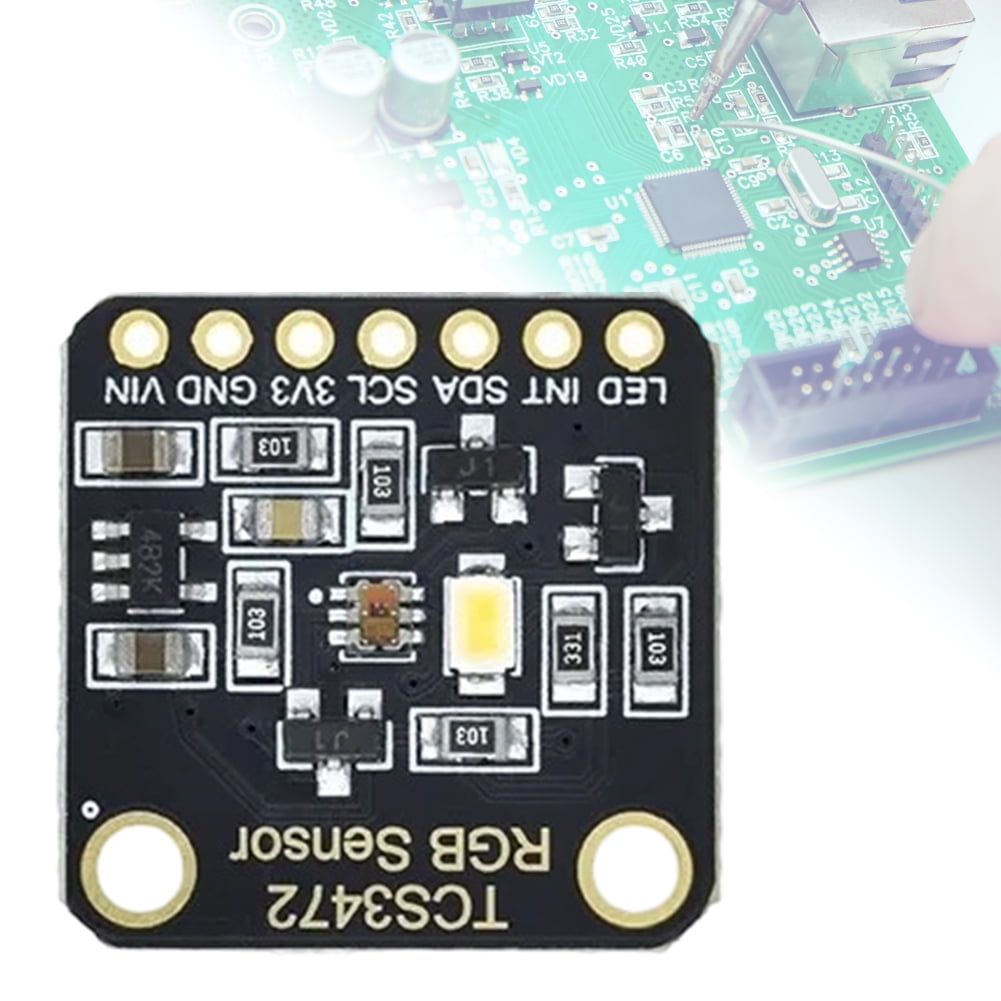 Módulo de sensor detector de color RGB TCS34725 Sensor de color IIC RGB ...