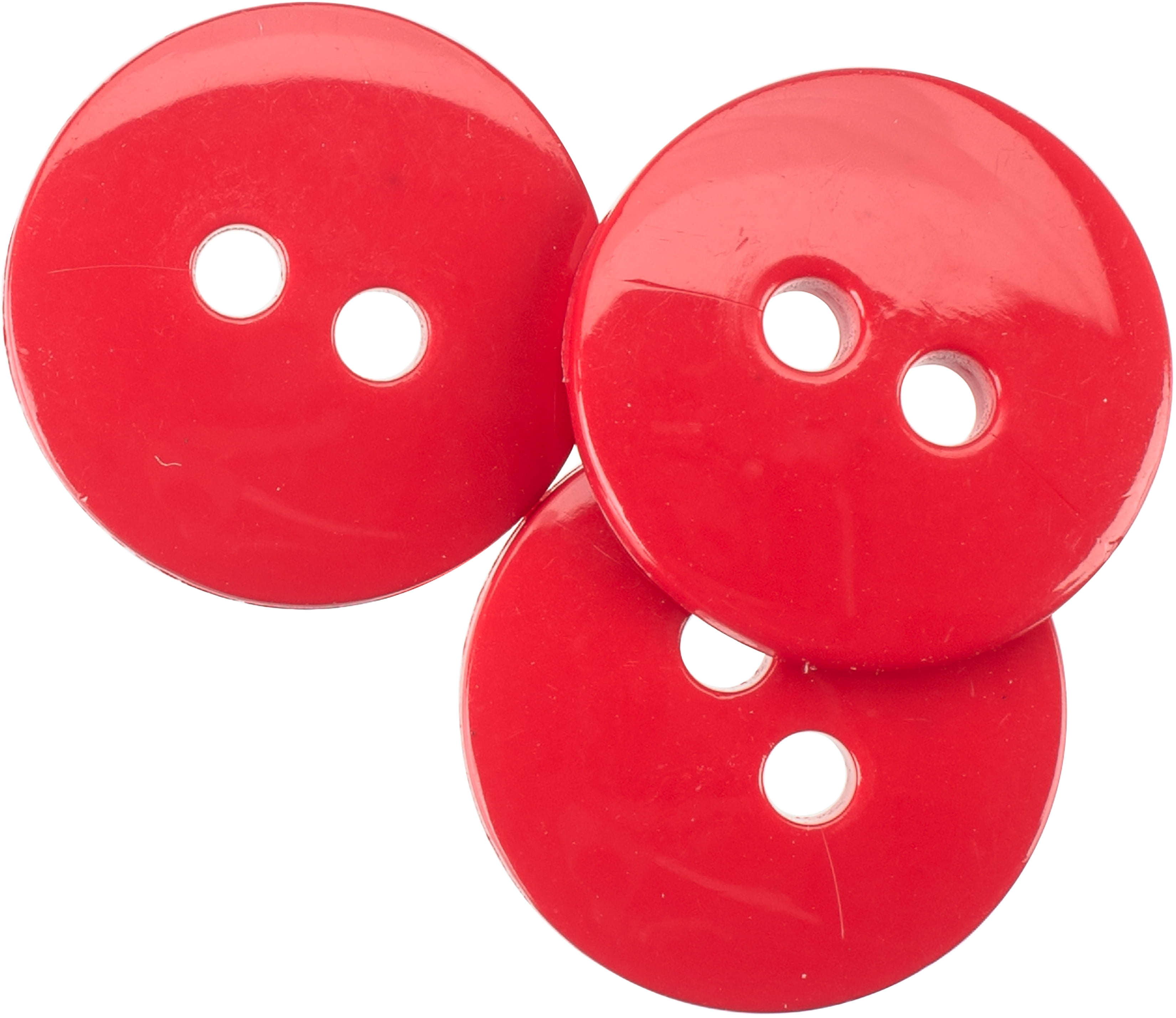 Small Color Buttons 20/Pkg-Red 5/8" - Walmart.com