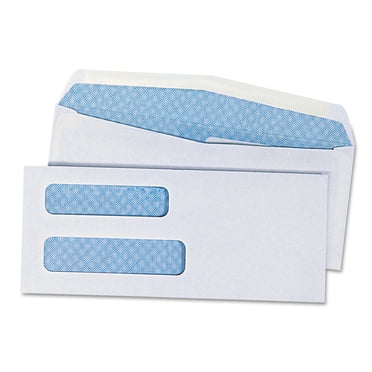 Envelopes.com #10 Double Window Envelope (4-1/8" x 9-1/2"), 24 lb with ...