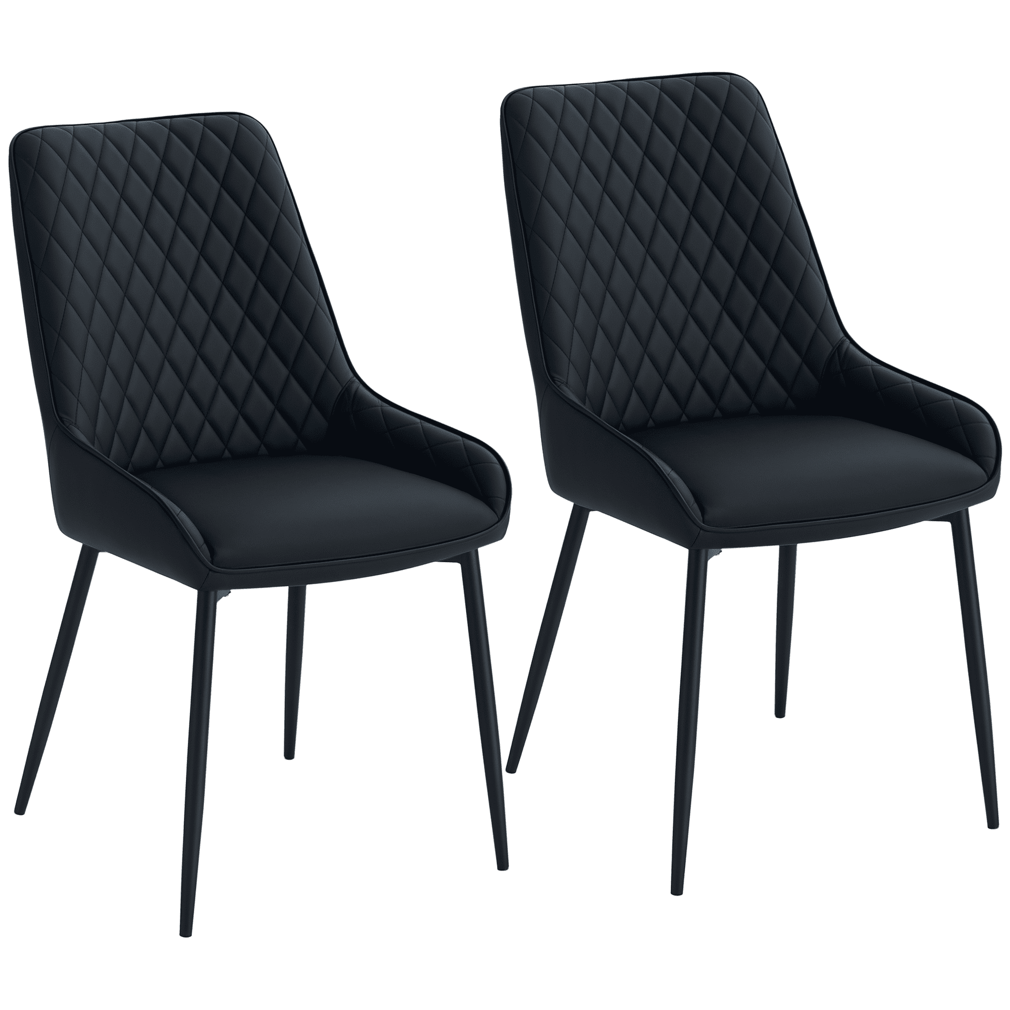 Click here for Homcom Dining Chairs Set Of 2  Pu Leather Kitchen... prices