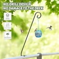 2 Packs Heavy Duty Deck Rail Pole Deck Hook, Extensible and Adjustable ...