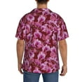 KLL Orchids Flowers Print Men's Shirt Short Sleeve Button Down Summer Cuba Beach Shirts- XX ...