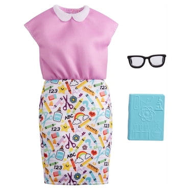 Barbie Fashions, Doll Clothing with Bright Dress & Short Set with ...