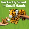 Prextex Realistic Plush Tiger Playset with 3 Baby Tigers in Zippered ...