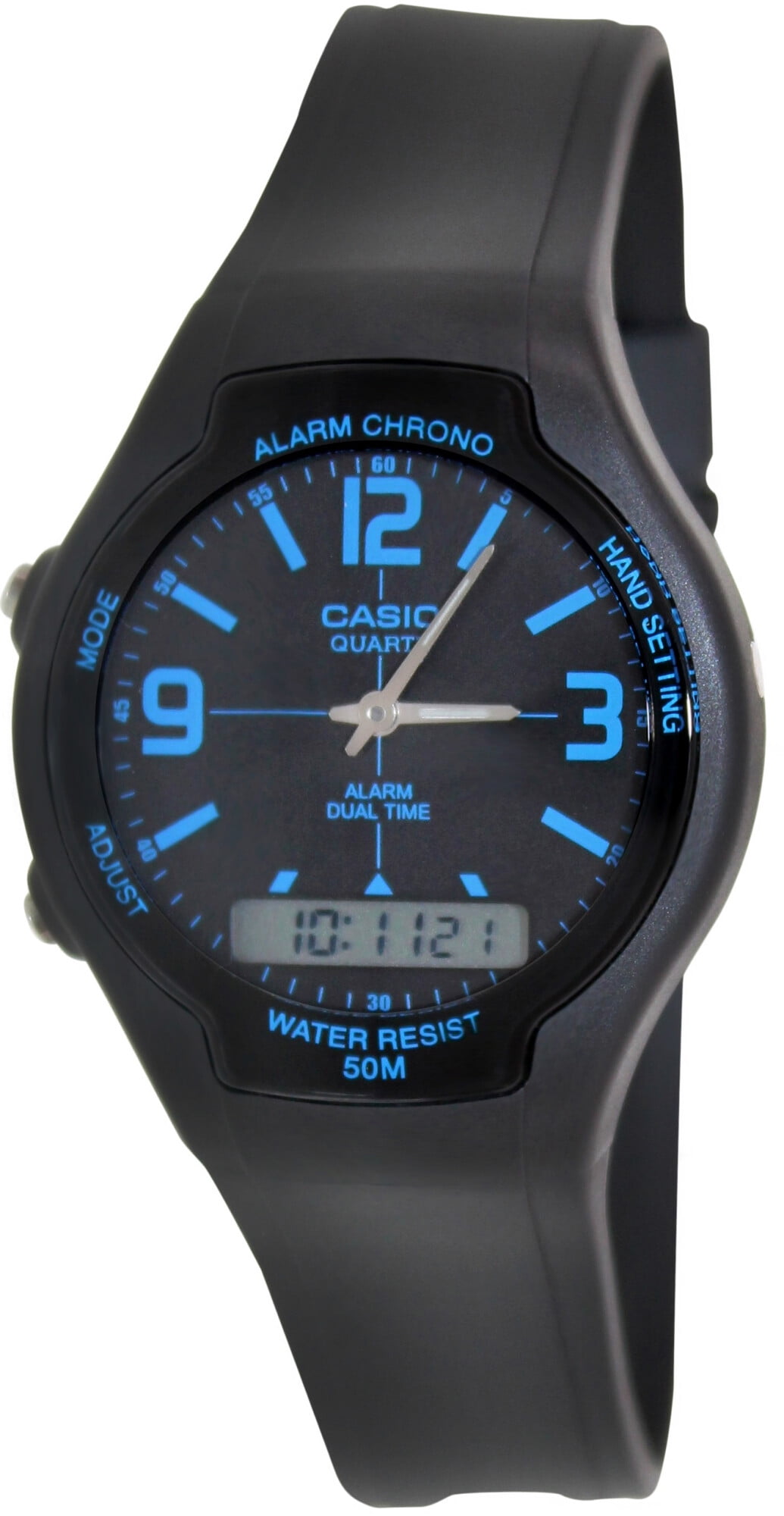 Men's Core AW90H-2BV Black Resin Quartz Watch - Walmart.com