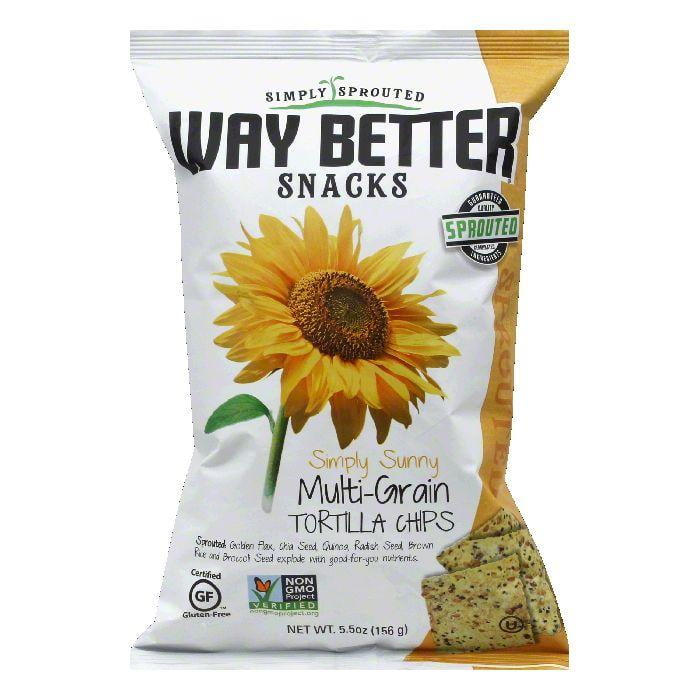 Way Better Snacks Simply Sunny Multigrain Tortilla Chips, 5.5 OZ (Pack ...