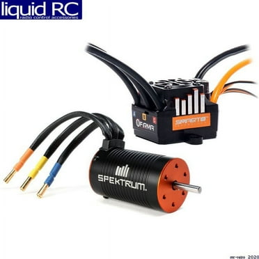 Spektrum Firma 150A Brushless Smart ESC / 2050Kv Sensorless Motor Combo, SPMXSEMC05, Black ...