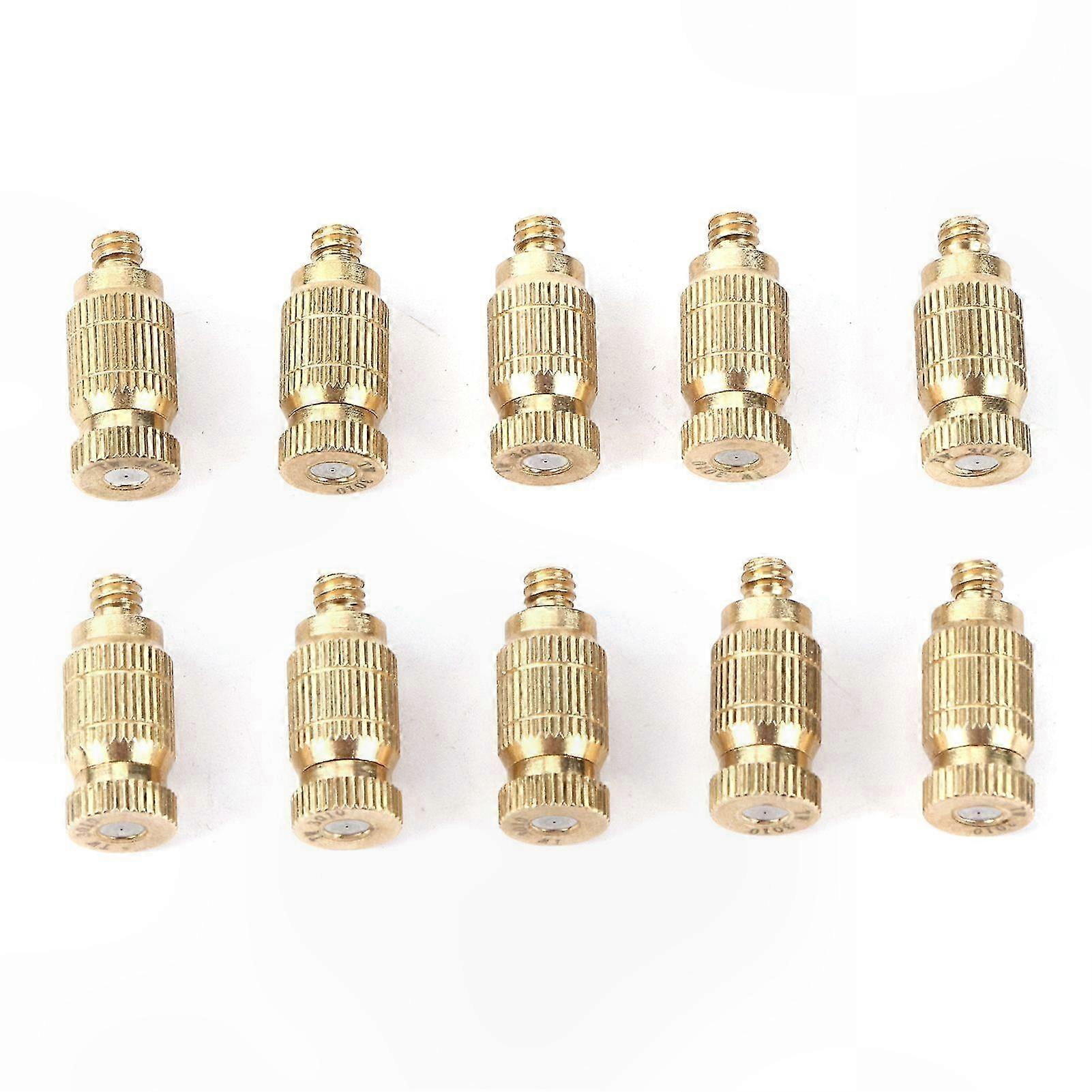 10Pcs Brass Threaded Nozzles for Fogging and Misting Spray Heads ...